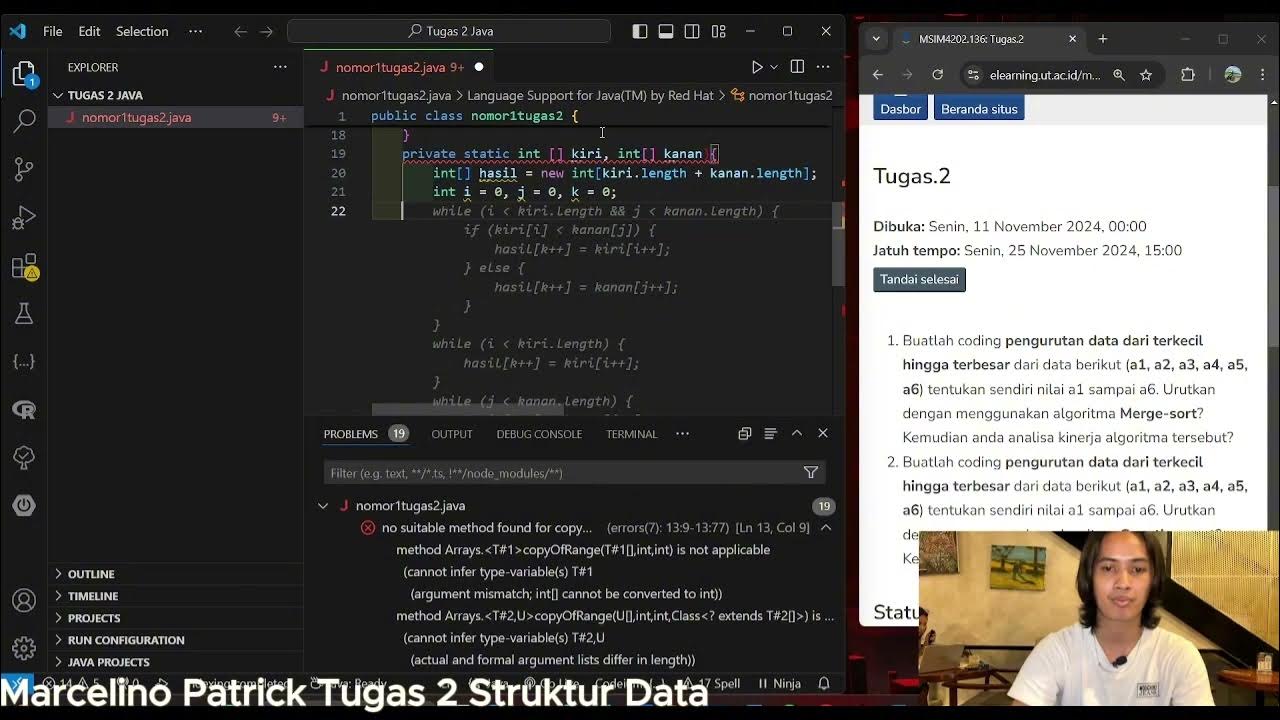 Tugas 2 Struktur Data - Merge Sort & Counting Sort - YouTube