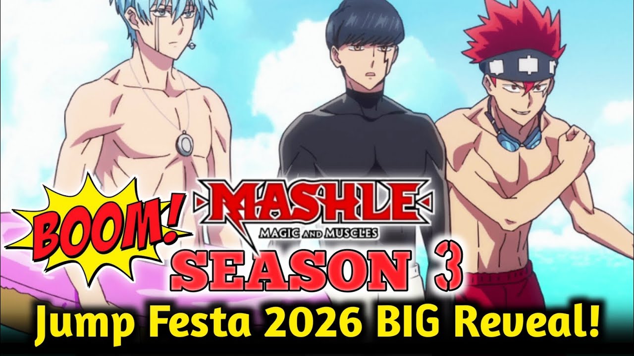 Mashle: Magic and Muscles Season 3 Confirmed | Jump Festa 2026 - YouTube