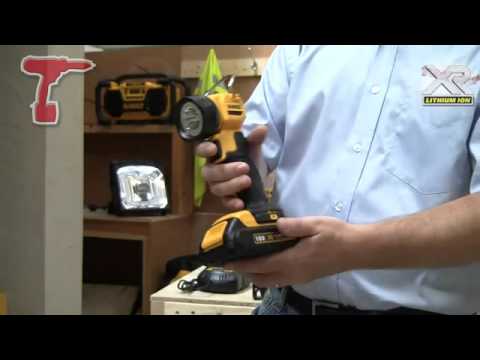 DeWalt DCL040 18V XR LED Pivot Torch - YouTube