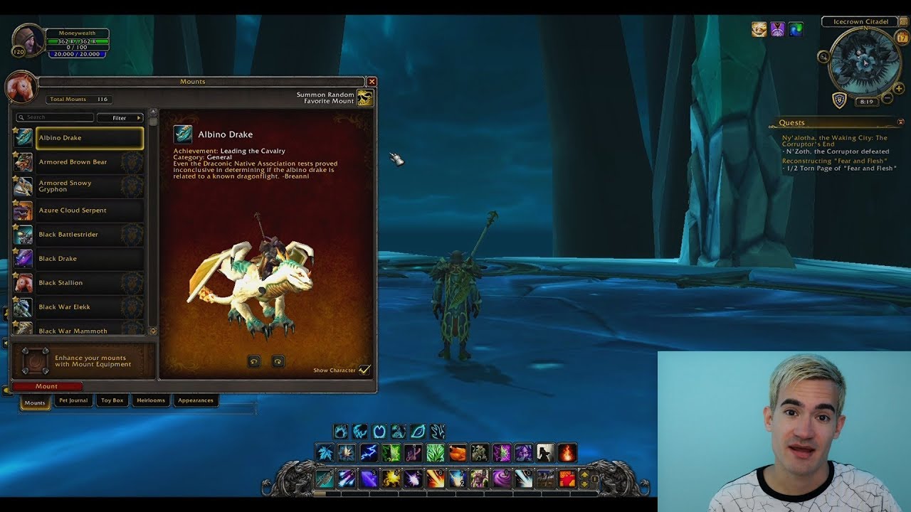 Showing My World of Warcraft Mount Collection (ASMR) - YouTube