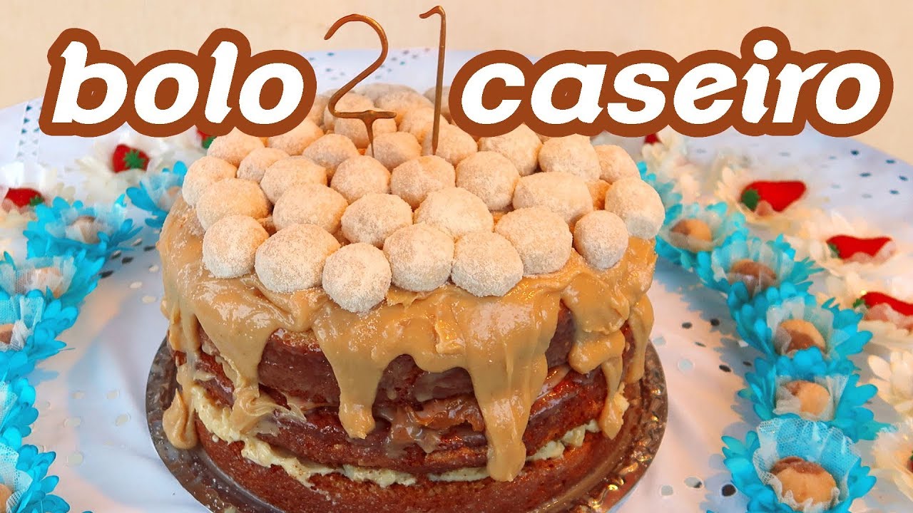 Bolo de Aniversário Caseiro // DIY - YouTube