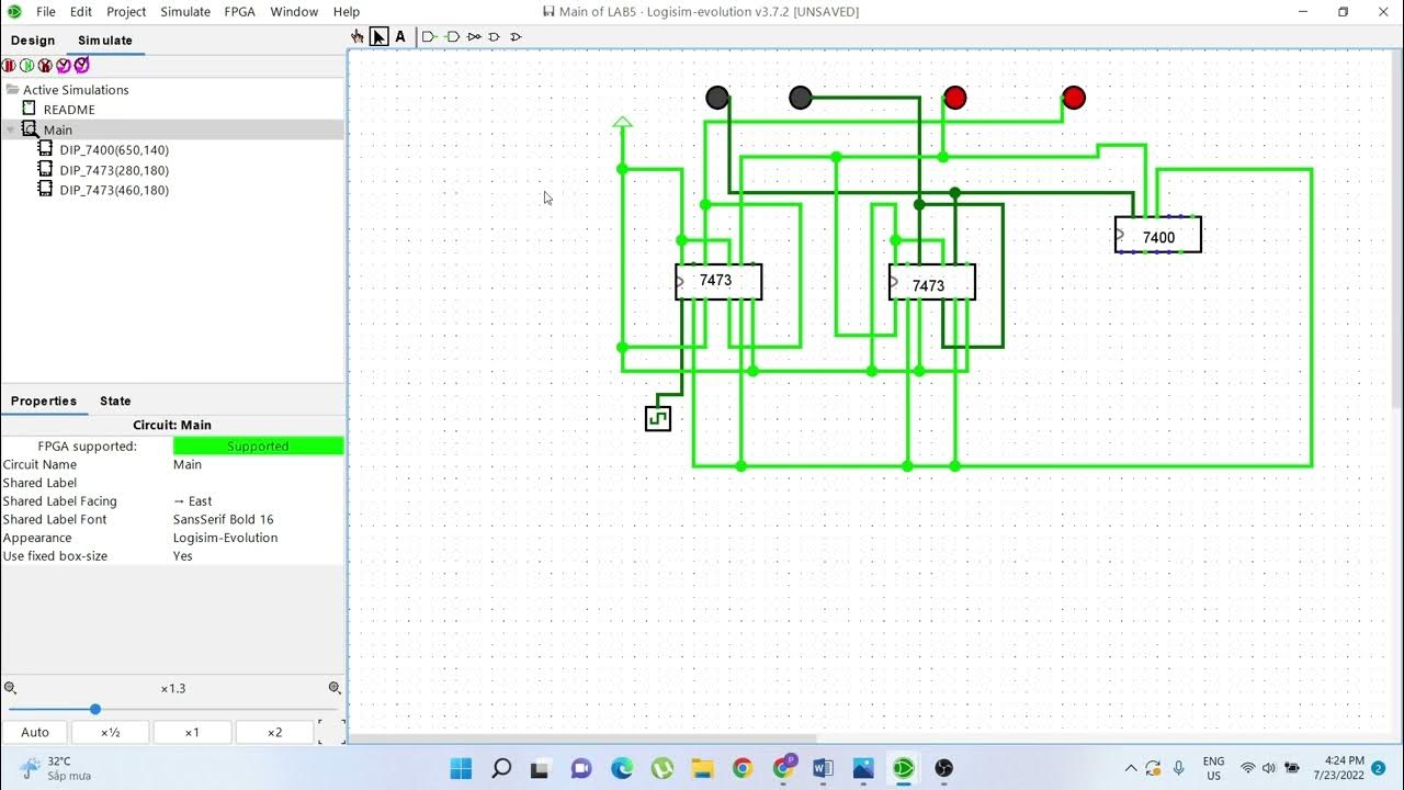 Asynchronous Mod 10 Up counter Logisim - YouTube