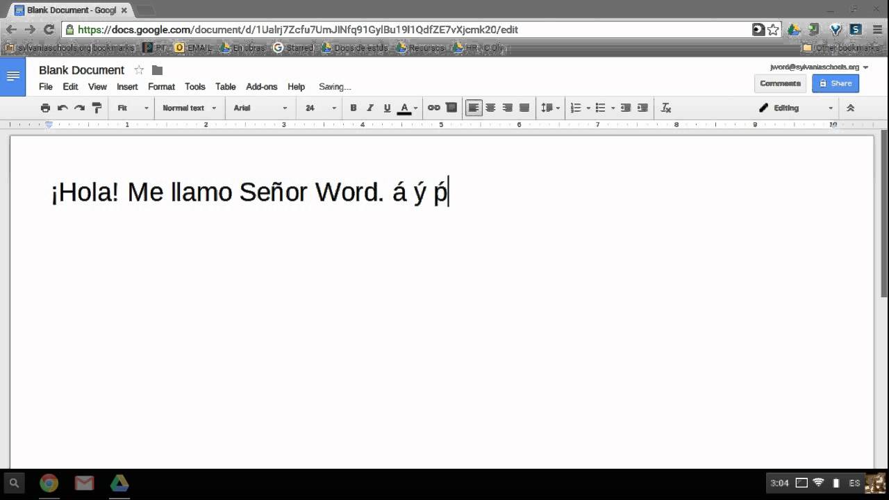 Accents and Symbols on the Spanish Keyboard - YouTube