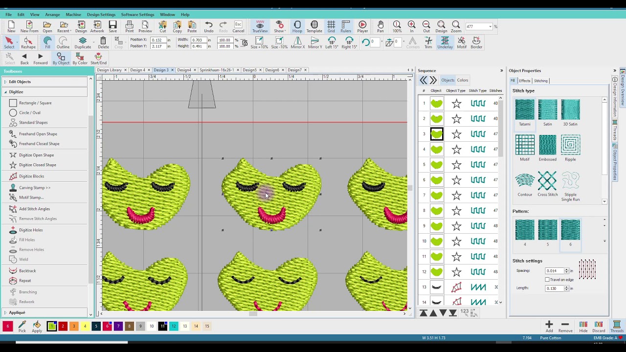Hatch embroidery . How to make tiny objects on a small pattern. - YouTube