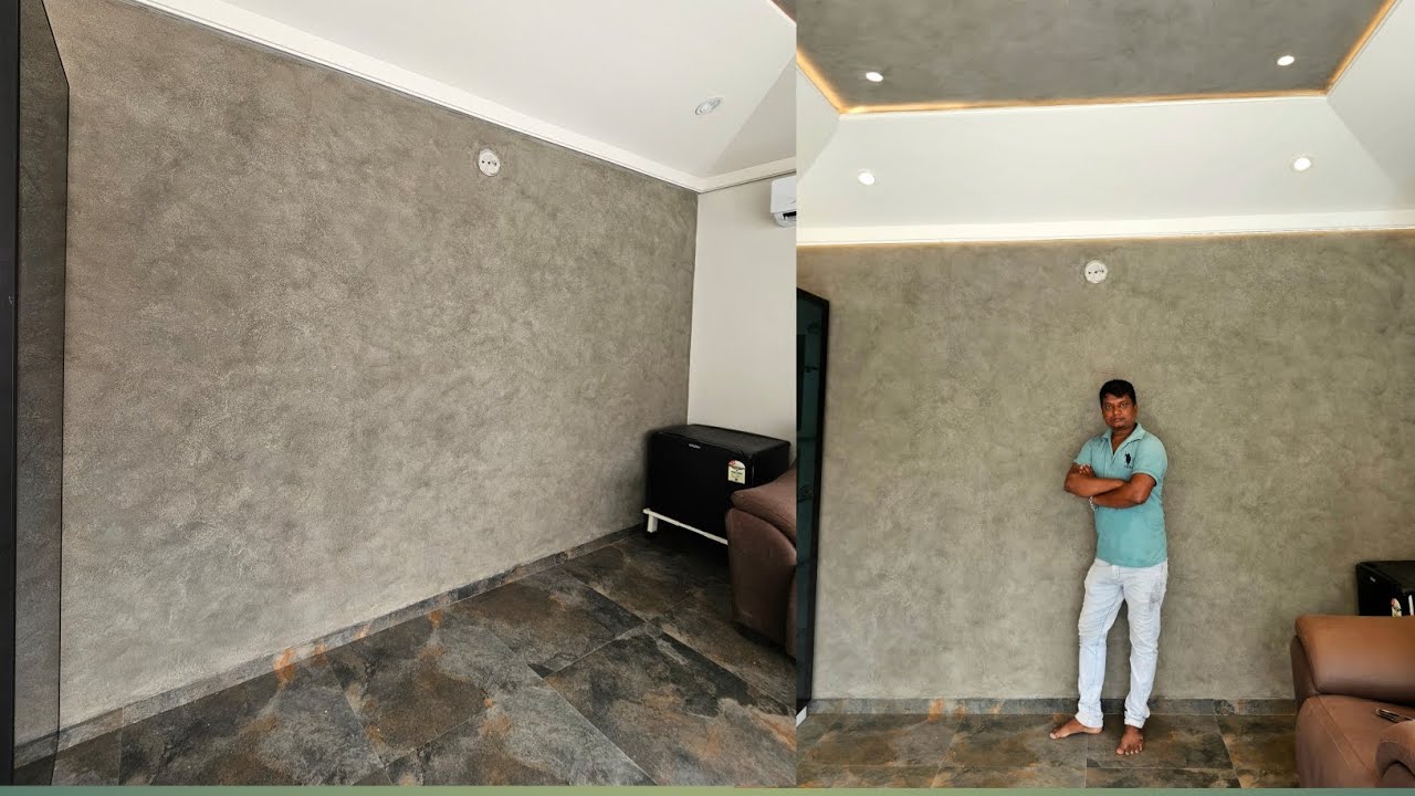 Archi concrete texture design by Asian paint concrete texture in home ...