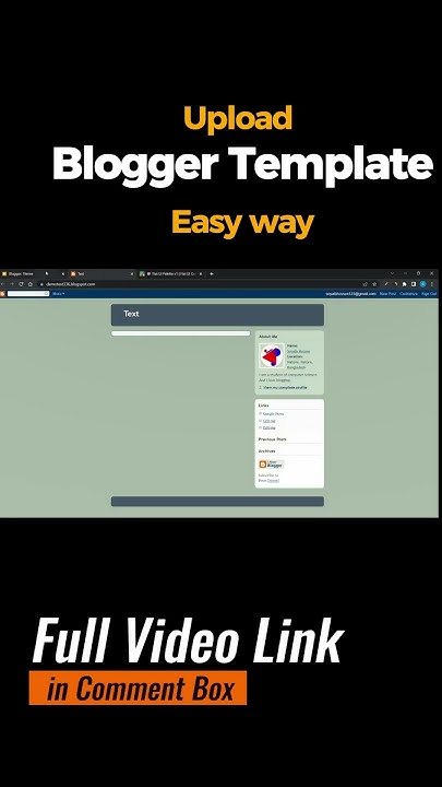 How to Customize Blogger Template 2023 🤑 - completely Step by Step by guide CreativeBari* # ...