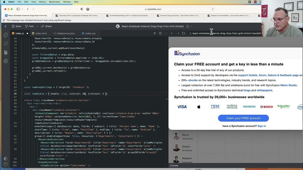 Drag and Drop Appointments from a React DataGrid to React Scheduler - YouTube