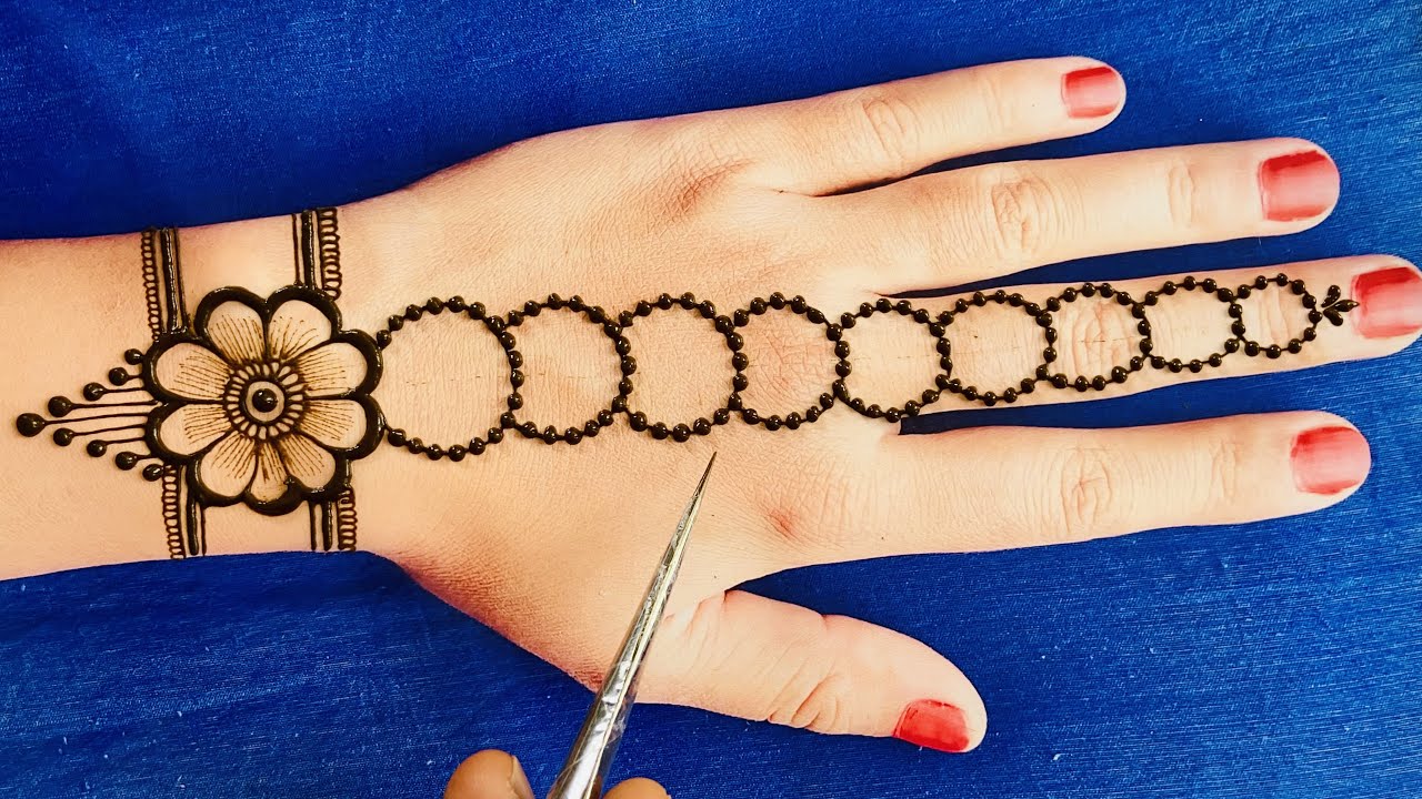 Easy Trick! Very Easy Simple Beautiful Mehndi Design For Beginners ...