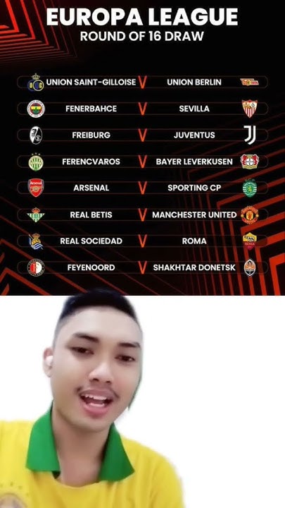 Hasil Drawing Babak 16 Besar UEL #manchesterunited #arsenal #asroma #fcbarcelona #juventus #uel ...