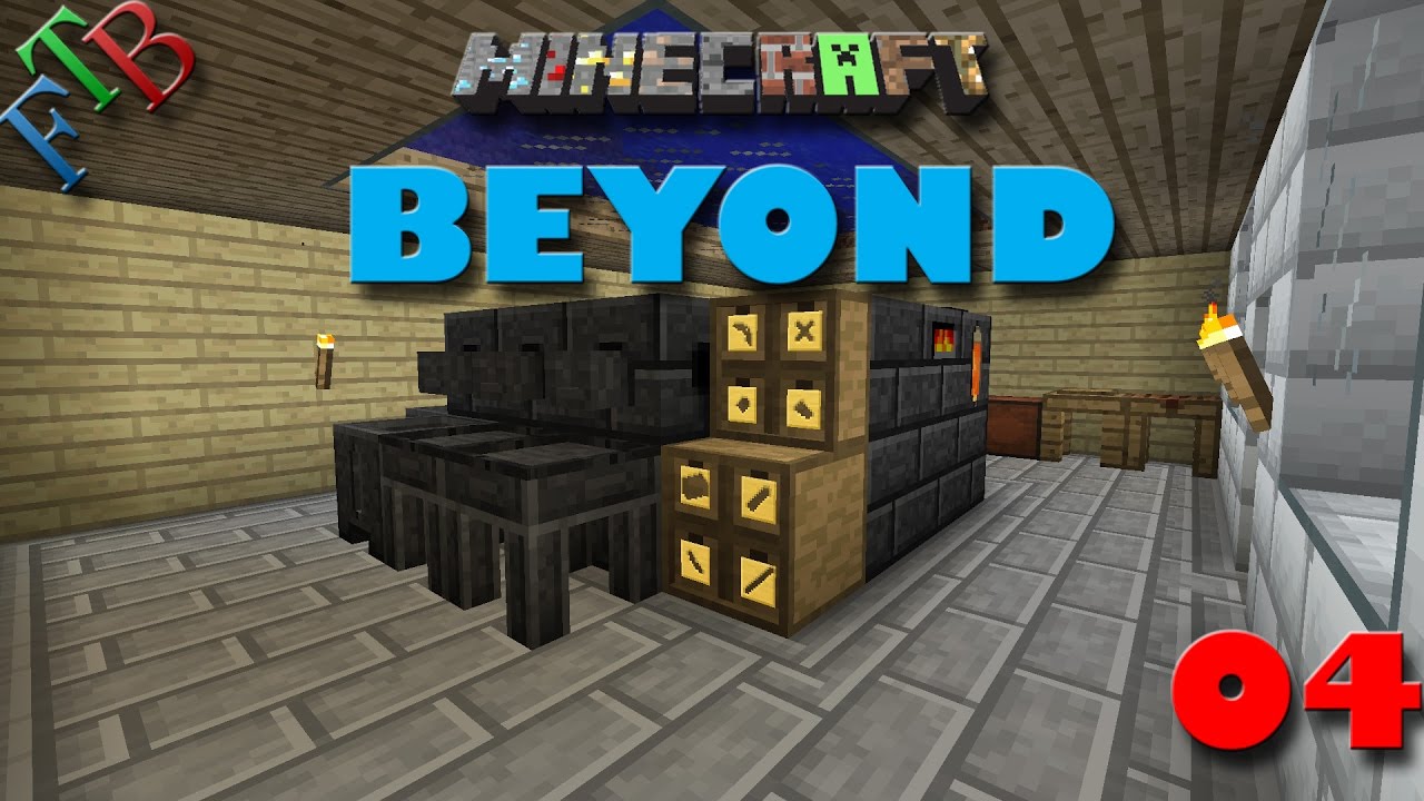 Minecraft -Feed The Beast Beyond Ep4 - SMELTERY SETUP - YouTube