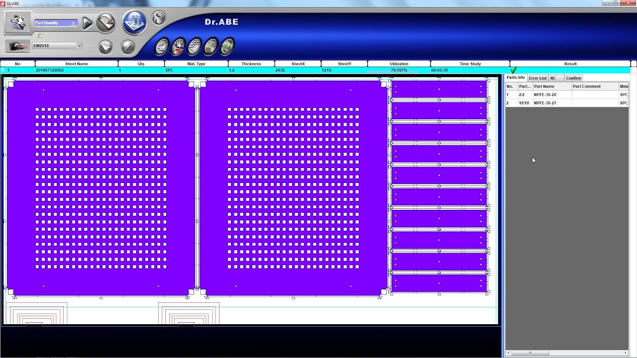 AMADA Dr.ABE Blank Punch. Manual Reposition. - YouTube
