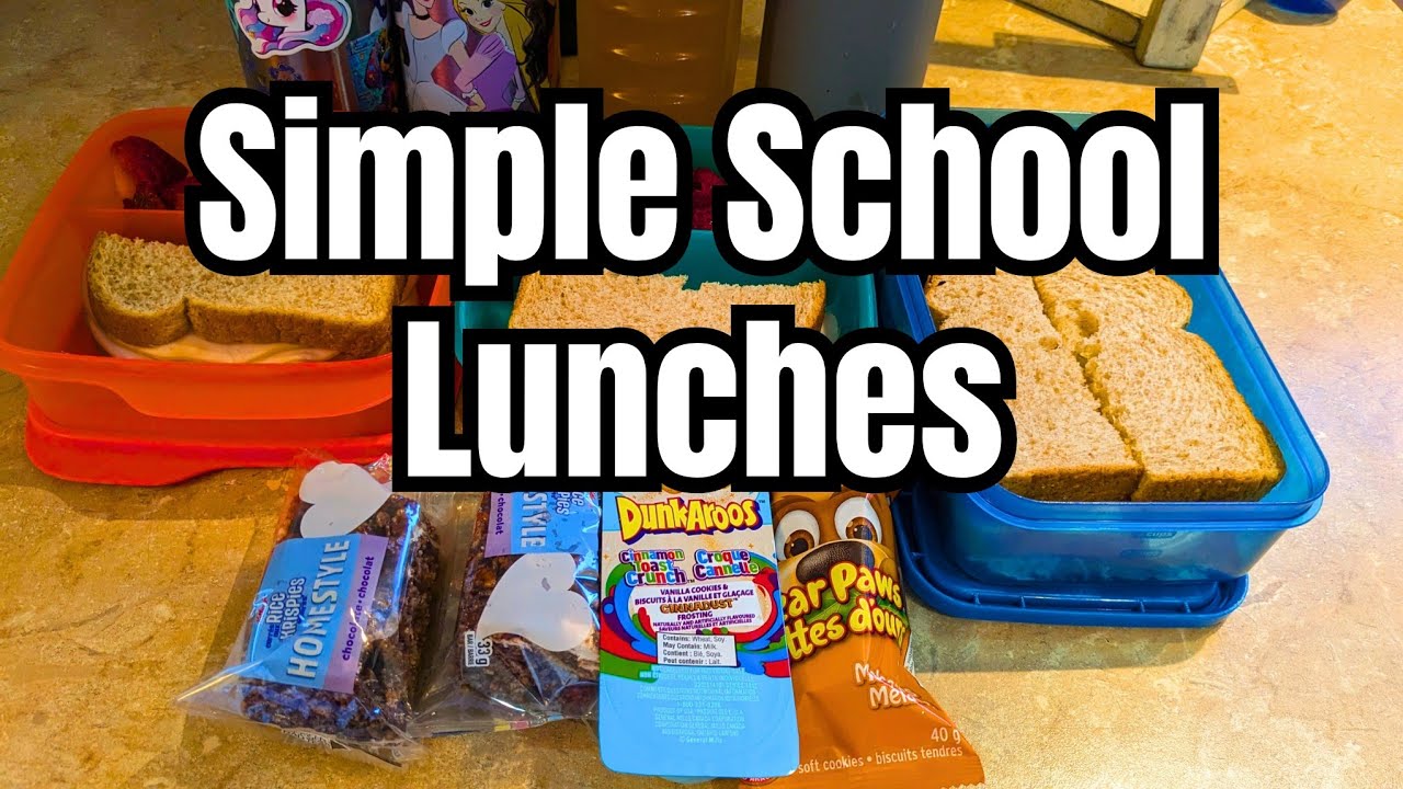 EASY SCHOOL LUNCHES | SUPER SIMPLE LUNCHES | REAL LIFE SCHOOL LUNCHES ...