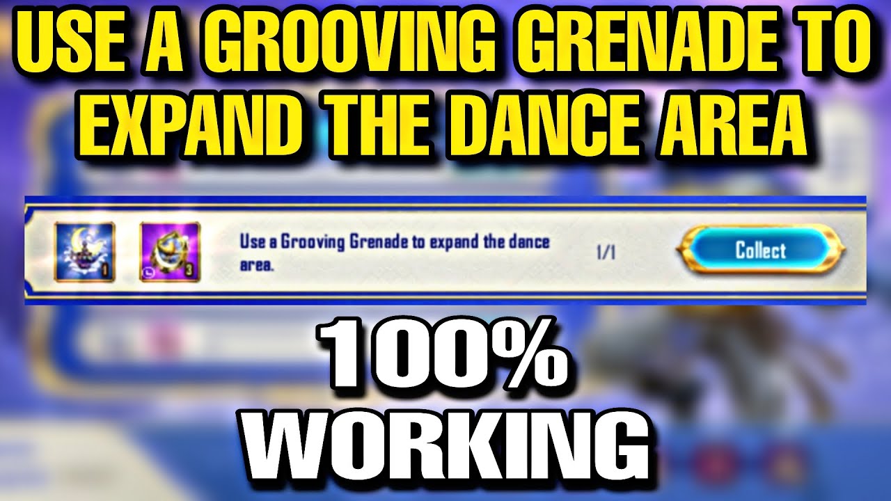 USE A GROOVING GRENADE TO EXPAND THE DANCE AREA | USE A GROOVING ...