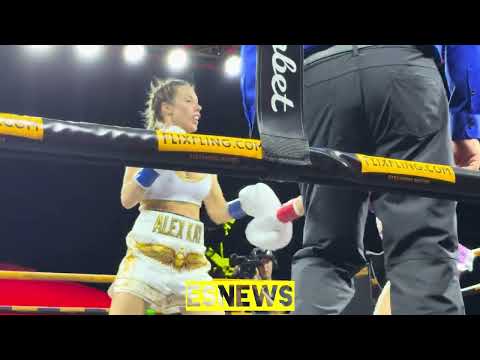 Watch full fight Alex Kay Gets The Win Over Maddy Belle esnews boxing