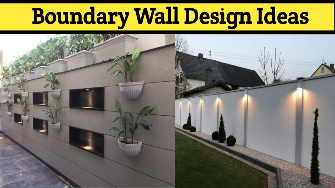 Modern Boundary Wall Design || Beautiful Compound wall Ideas || Front ...