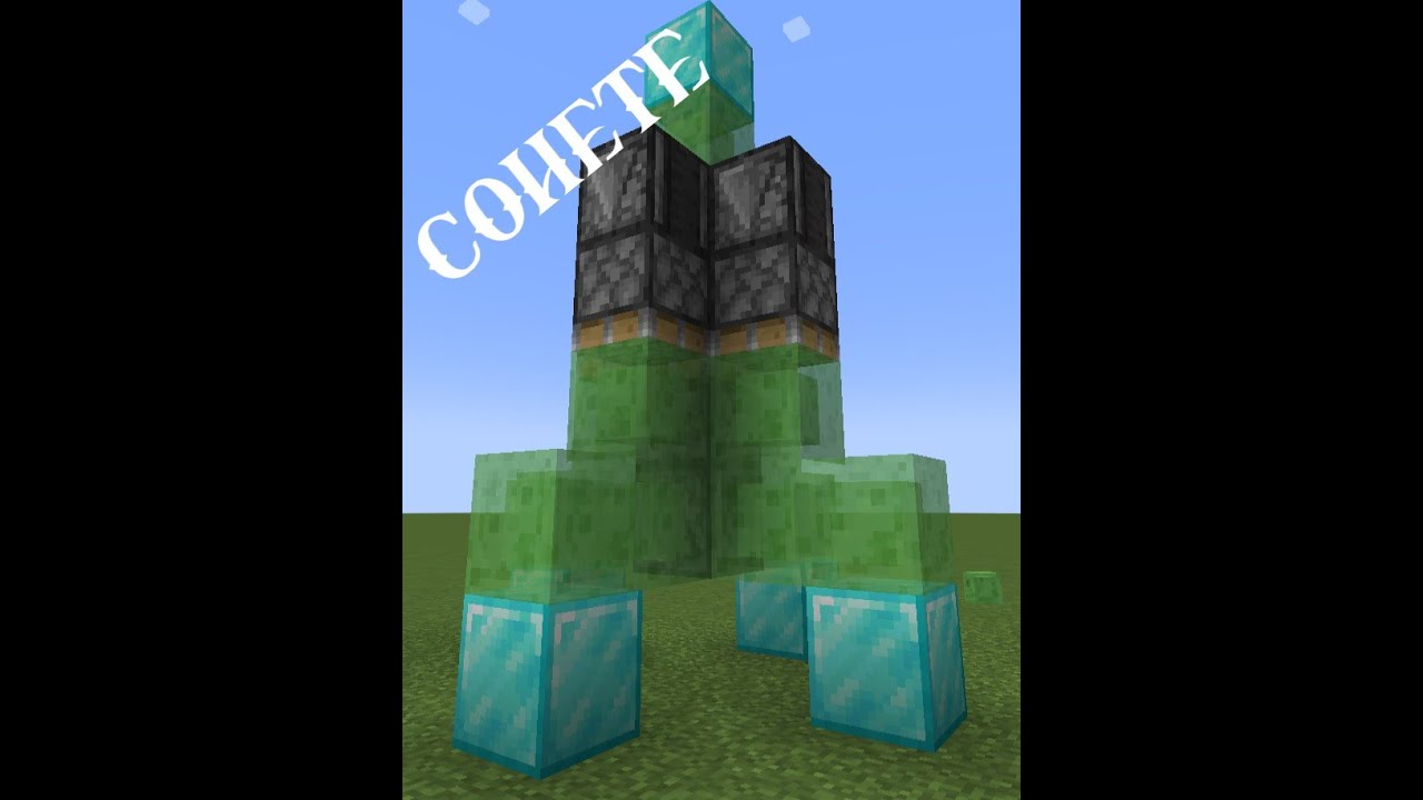 Como hacer un cohete en MINECRAFT con pocos recursos. - YouTube