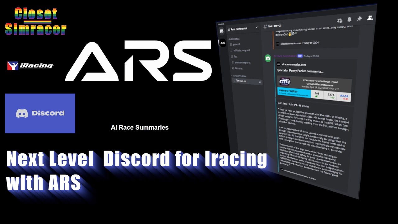 Next level discord for iRacing with ARS - YouTube