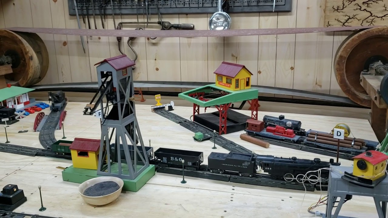 American Flyer Train setup - YouTube