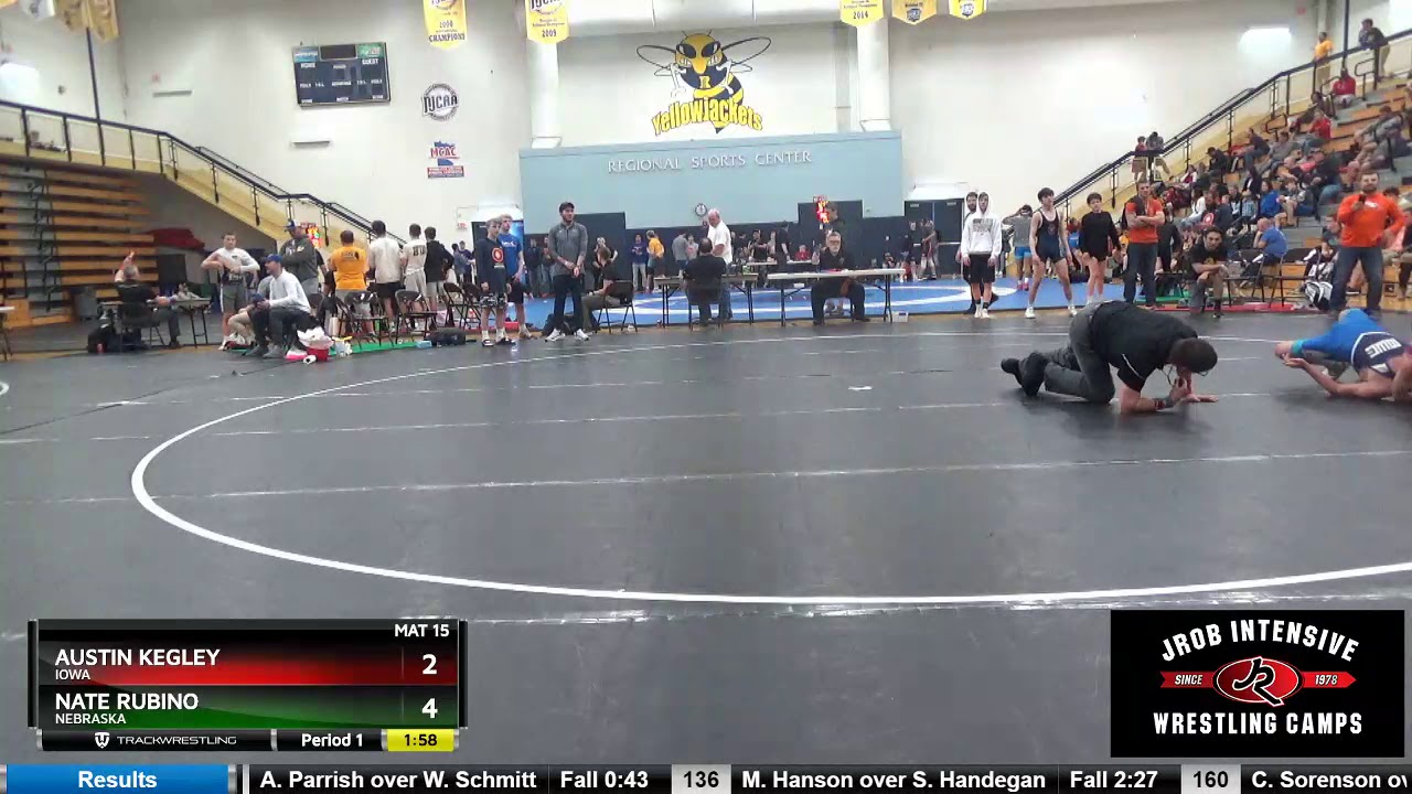 Junior Men 113 Austin Kegley Iowa Vs Nate Rubino Nebraska - YouTube