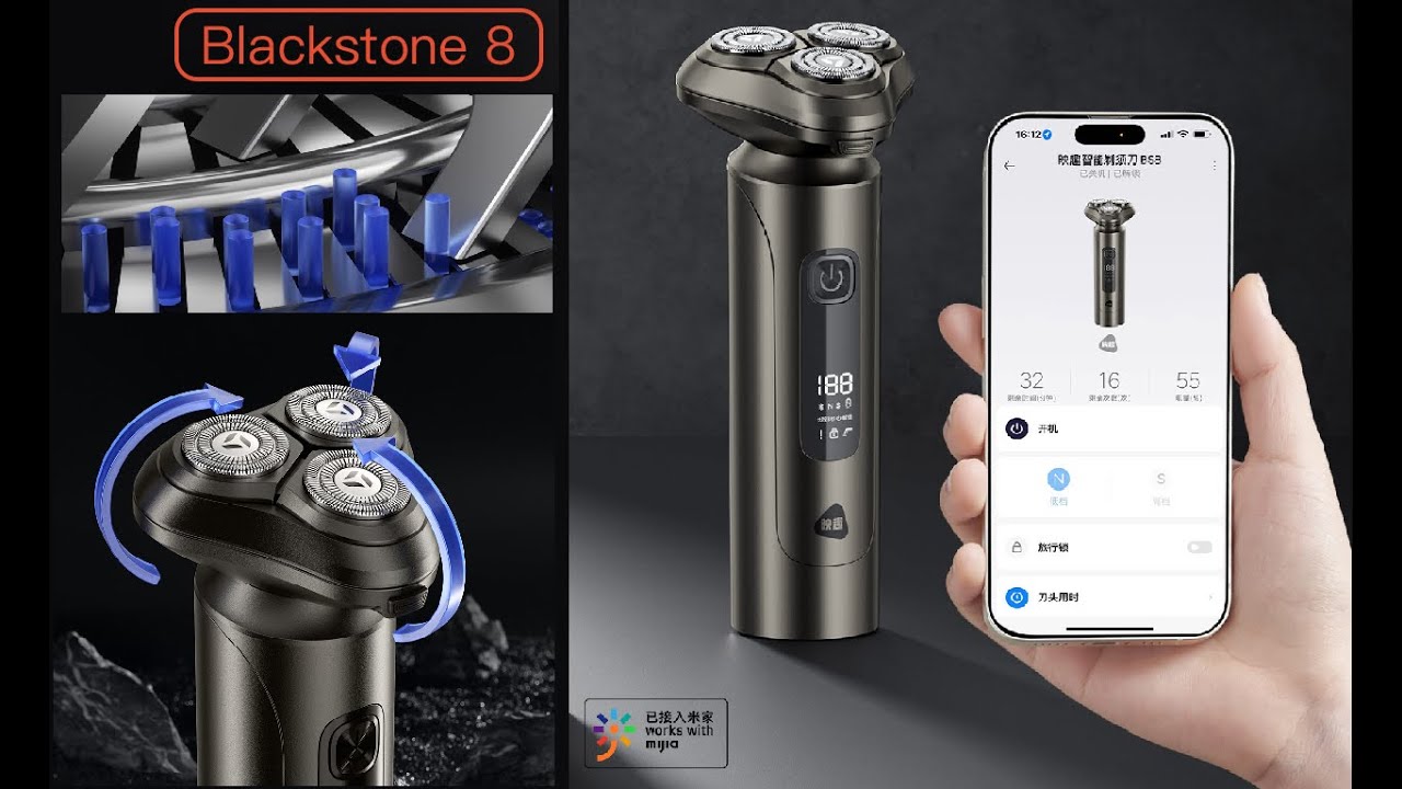 Xiaomi Smart Razor Blackstone 8 - YouTube