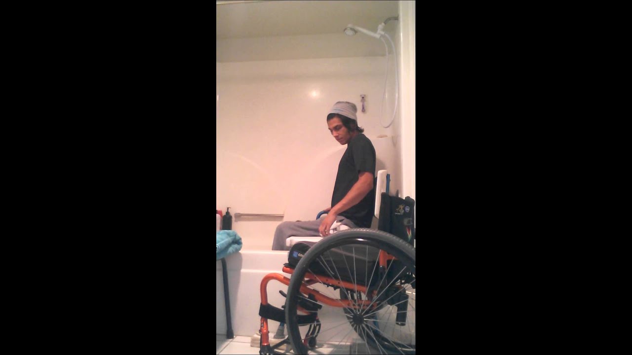 How I shower (paraplegic style) - YouTube