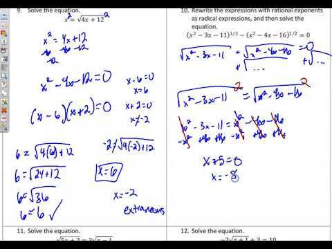 Square Root Test Review - YouTube