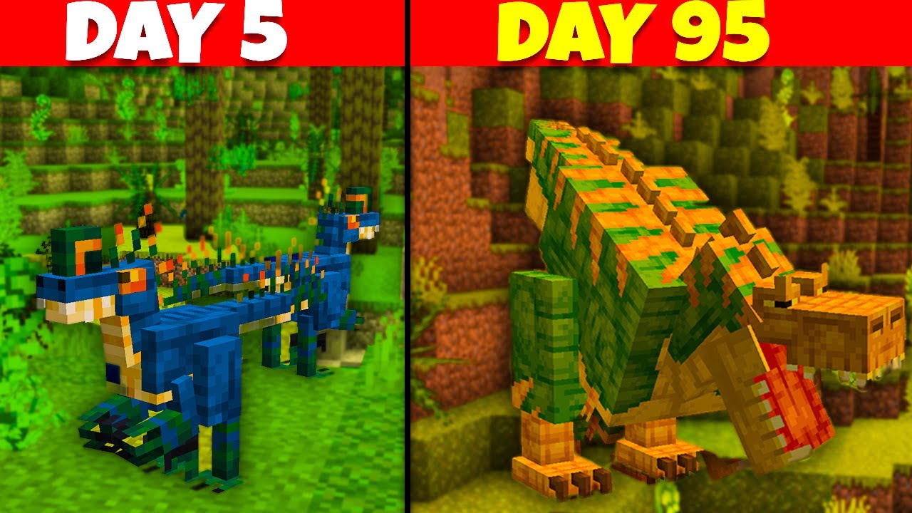 Can We Survive Minecraft's Jurassic Park... Age of Dinosaurs😳 - YouTube