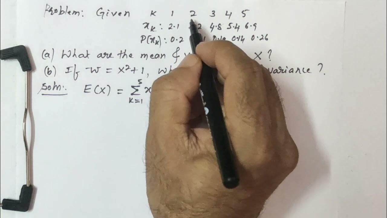 expectation of a random variable(part 2)|18EC44|module 1|Class 5 - YouTube