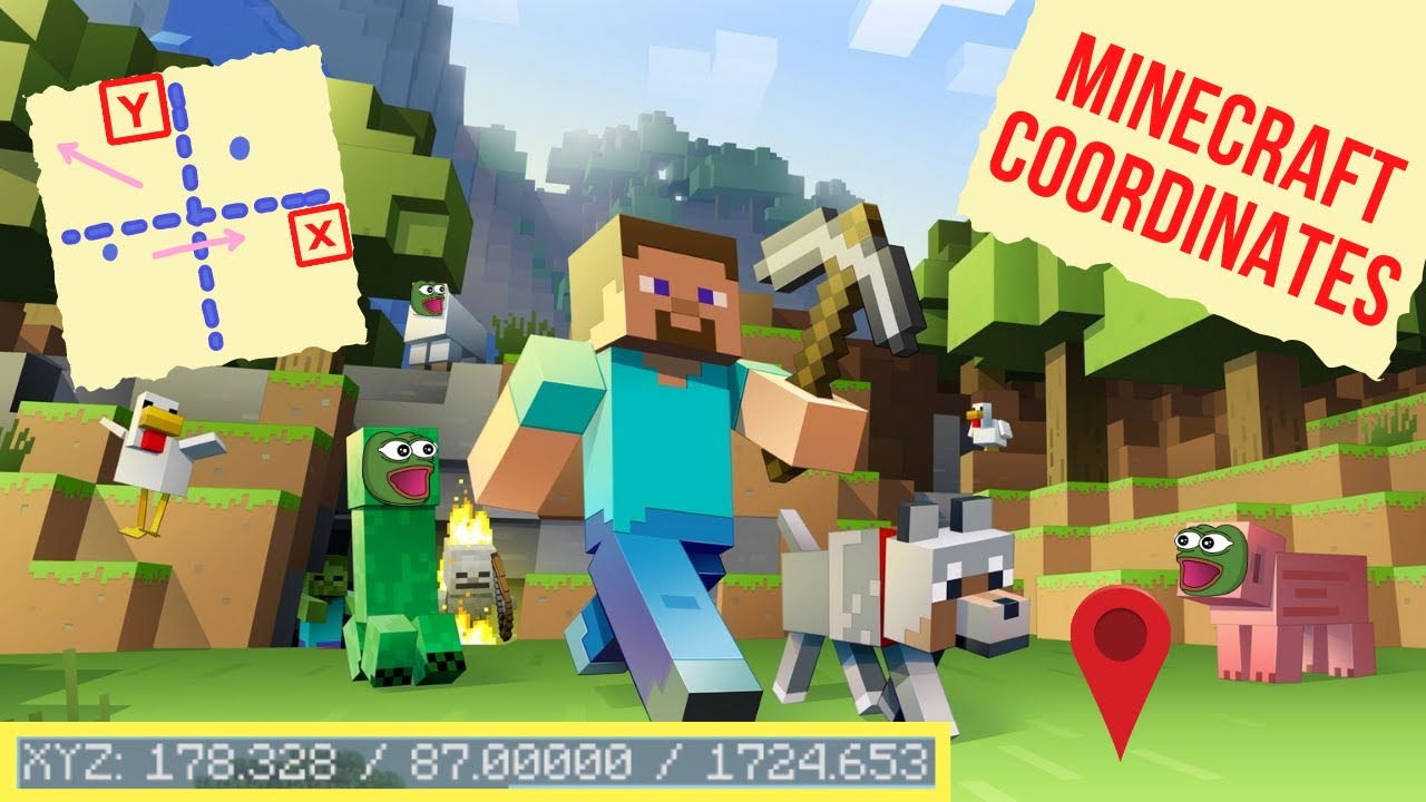 How Minecraft Coordinates Work 2021 Youtube