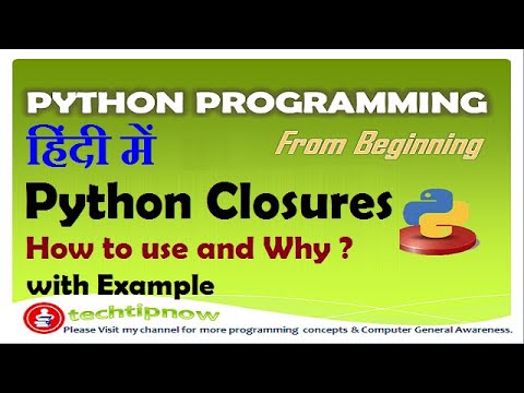 Python Closures Function| How to use it and Why | Functional Programming in Python Hindi Urdu ...