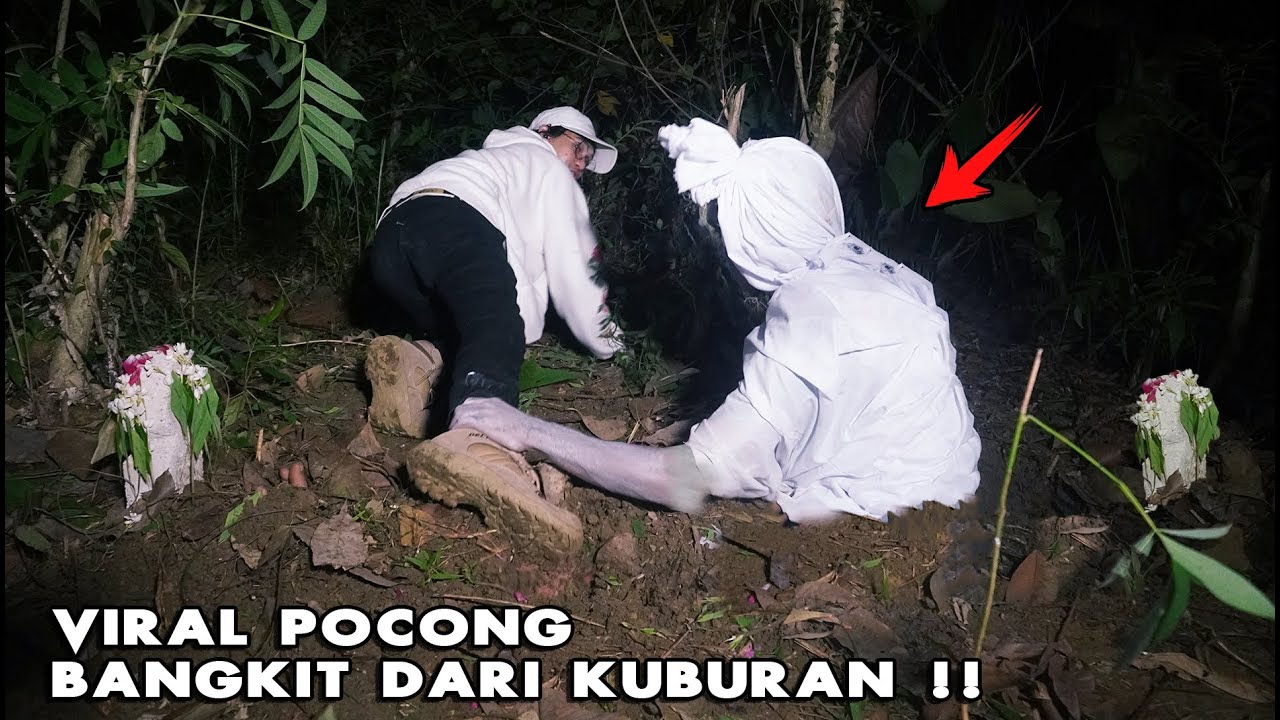 POCONG BANGKIT DARI KUBUR KEMBALI TERJADI LAGI !! Akibat ilmu fucb0yy.Part 1(prank) - YouTube