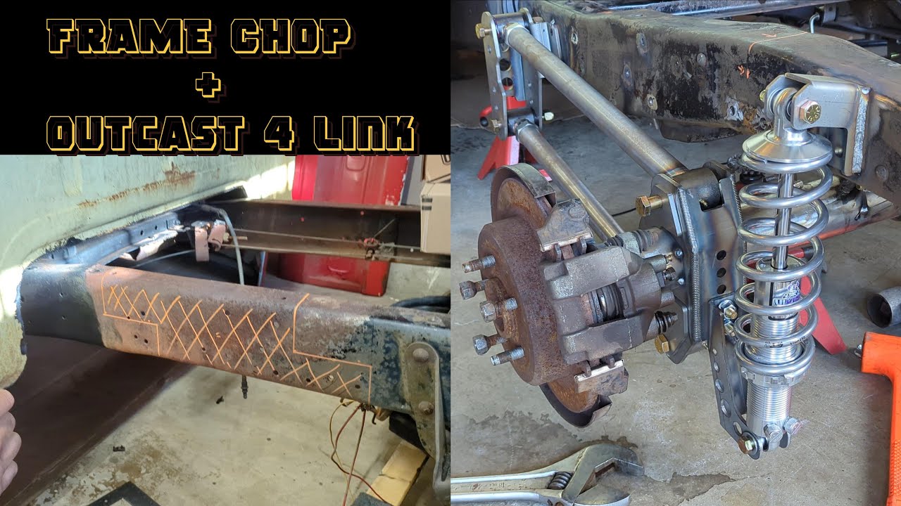 '67 F100 Short Bed Frame Cut & Outcast 4 Link install - Vince's Bump ...