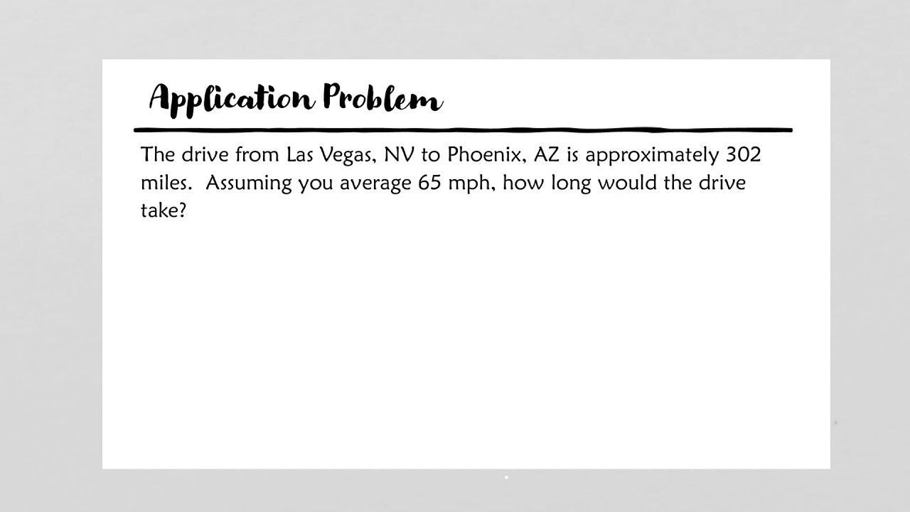 Problem Solving Dimensional Analysis Application 1 YouTube Problem Solving Dimensional Analysis Application 1 YouTube