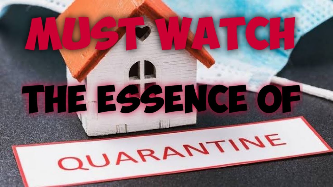THE REAL ESSENCE OF QUARANTINE | BIBLICAL BASED - YouTube