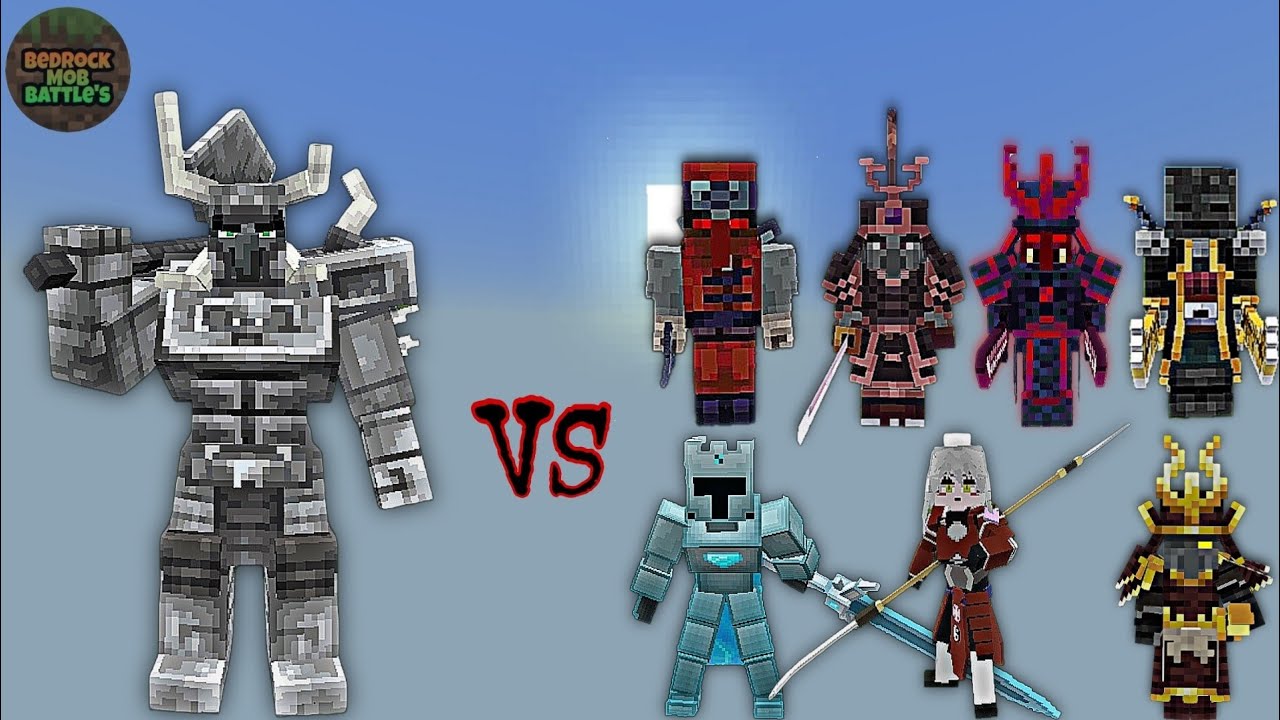 Wrought Conqueror vs Random Strong Bosses | Minecraft Bedrock | Mob ...