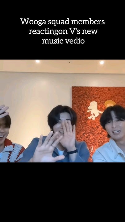 wooga squad members reacting for V's new music vedio in his house 🏠 #bts #taehyung #wooga_squad ...