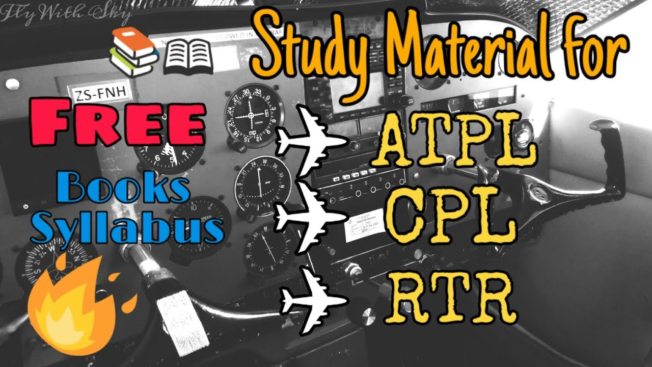 DGCA CPL/ATPL Study Material For Free | Fly With Sky 🛩 - YouTube