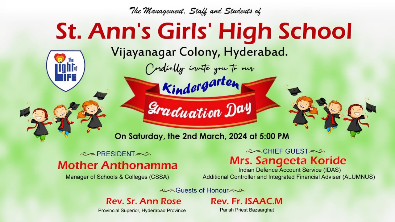GRADUATION CEREMONY OF K I N D E R G A R T E N 2024 - YouTube