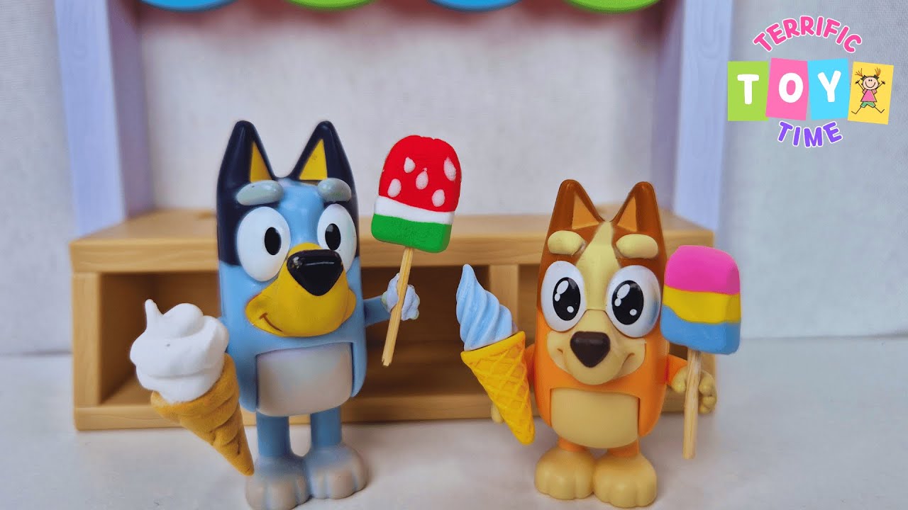 Bluey and Bingo Ice Cream and Donut Shop | Bluey Toys - YouTube