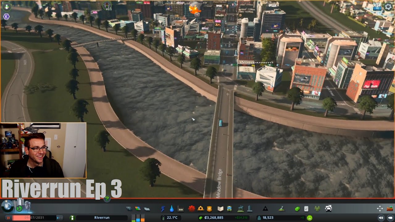 Cities: Skylines Ep 3 Riverrun ll Rivers and Transit - YouTube