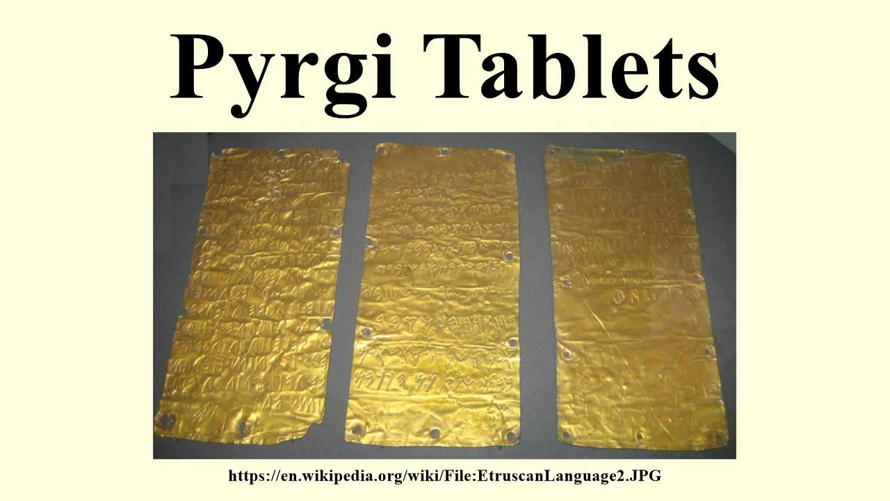 Pyrgi Tablets - YouTube