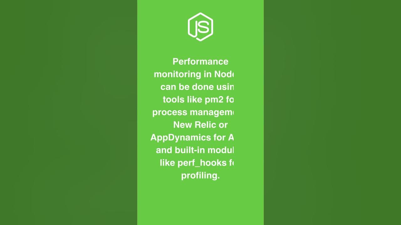 Monitoring Node.js Performance - YouTube