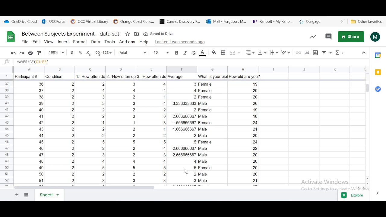 Google form responses to one data set - YouTube