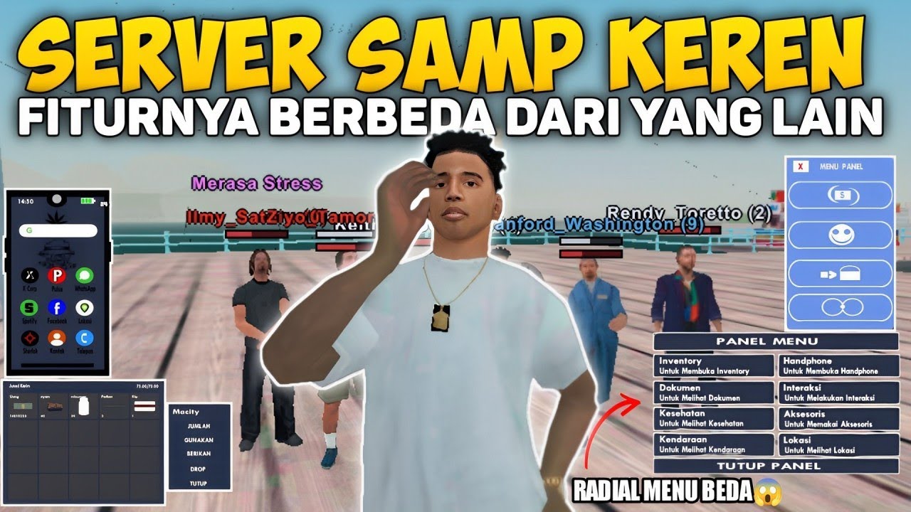 SERVER GTA SAMP ANDROID/PC TERBARU FITURNYA BERBEDA DARI YANG LAIN ...