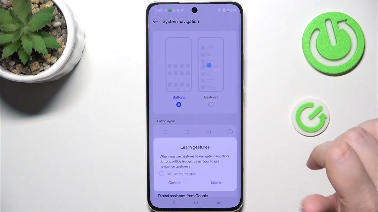How to Change 3-Button Navigation to Gestures on REALME 13 Pro+ - YouTube
