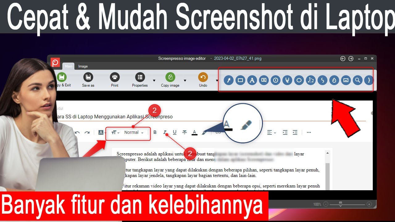 Cara Cepat dan Mudah SS di Laptop Menggunakan Aplikasi ScreenPresso ...