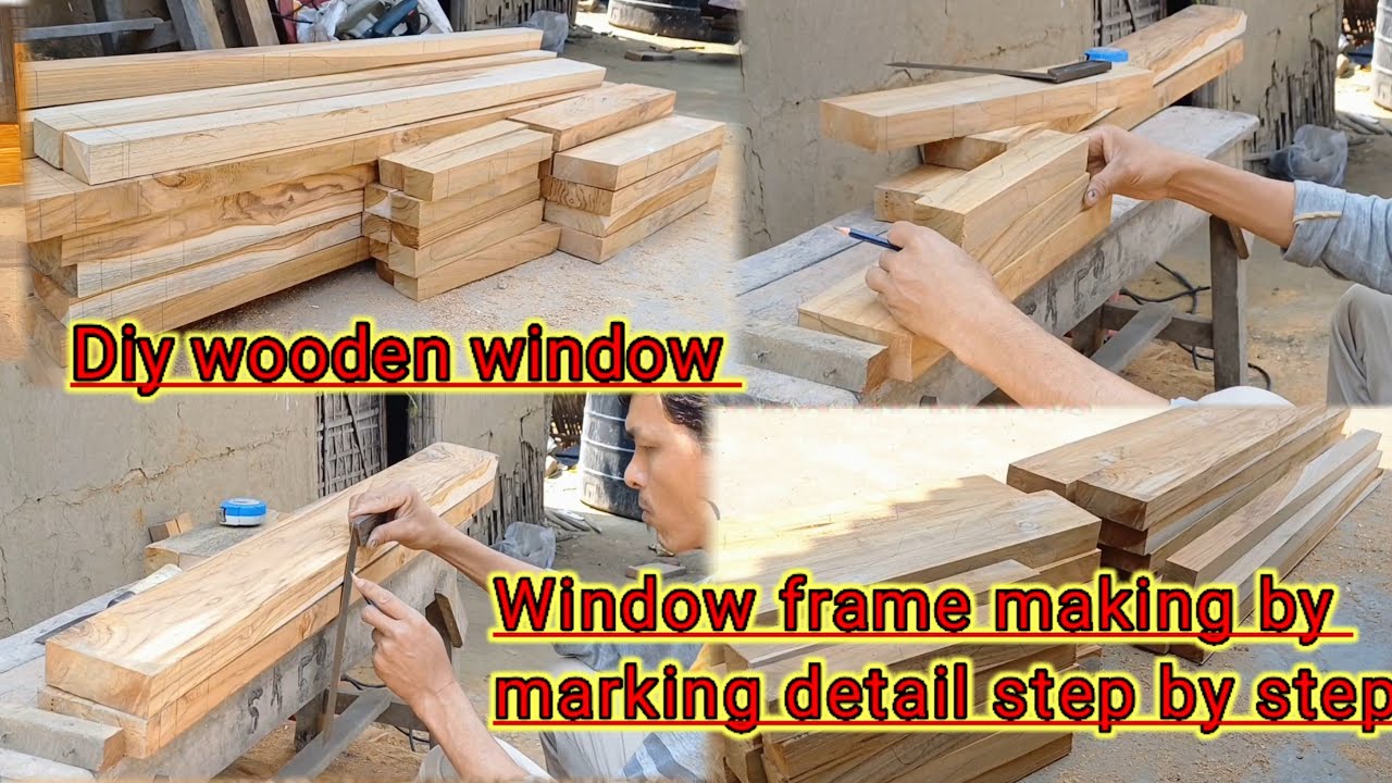 How to make window palla frame/ Marking details step by step/ Khidki ...