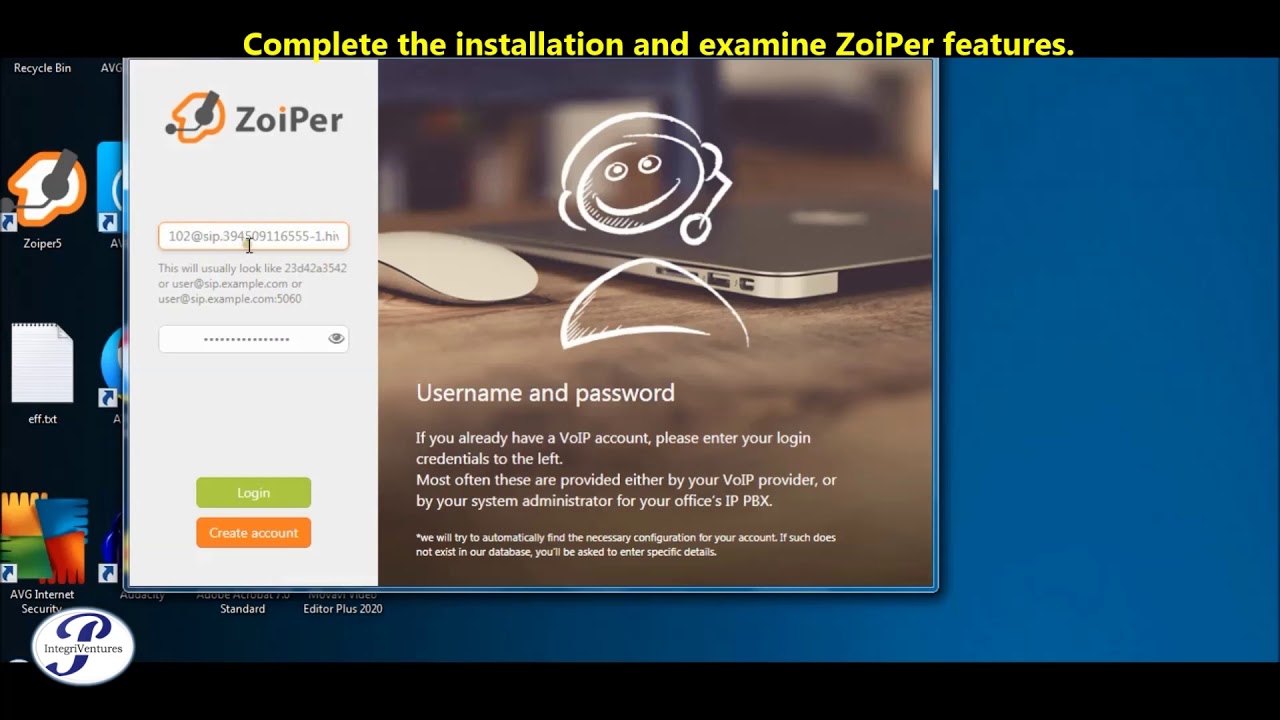 ZoiPer Desktop Installation demonstration with caption - YouTube