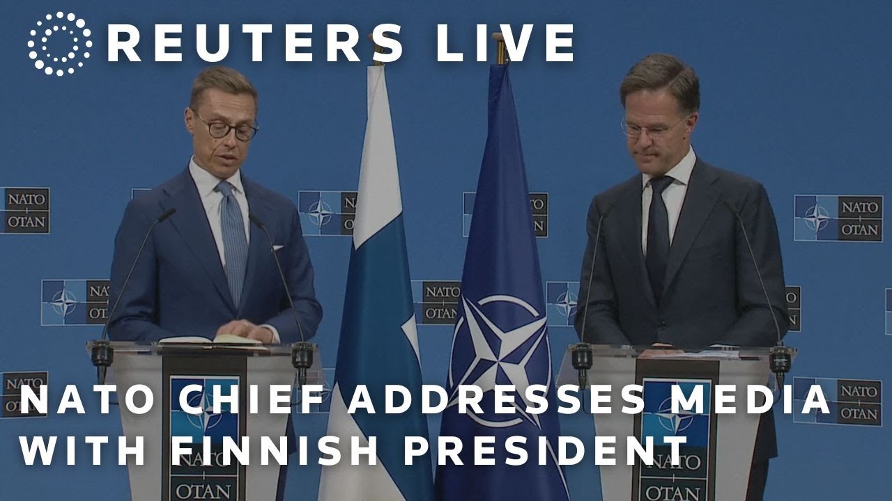 LIVE: NATO chief Mark Rutte addresses media with Finnish president ...