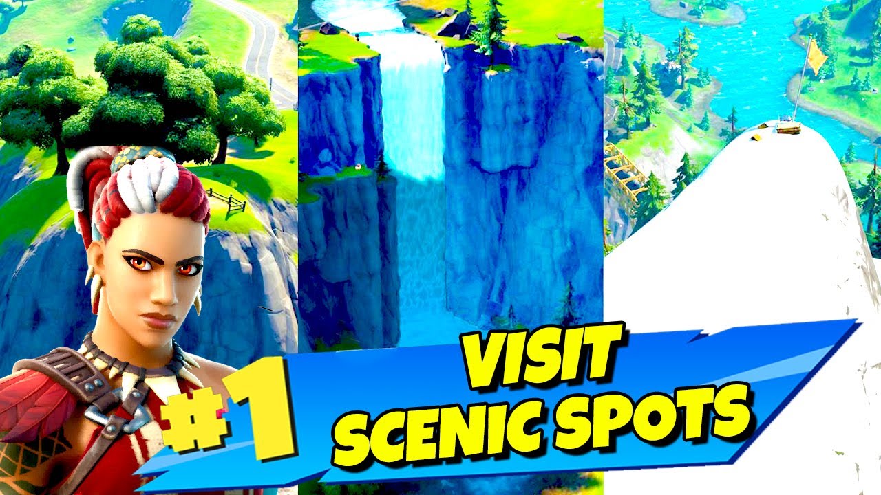 Visit Scenic Spot, Gorgeous Gorge and Mount Kay - (Fortnite Epic ...